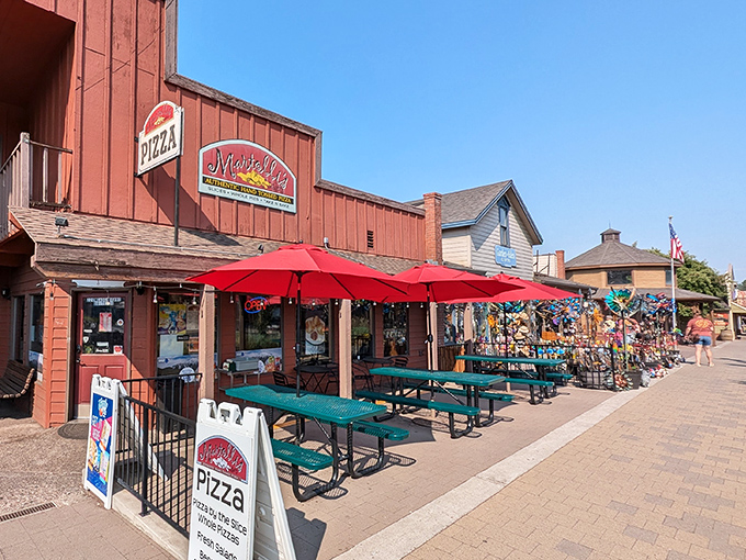 Martolli's rustic wooden storefront fits so perfectly in Sisters, it's like the town and the pizzeria were made for each other.