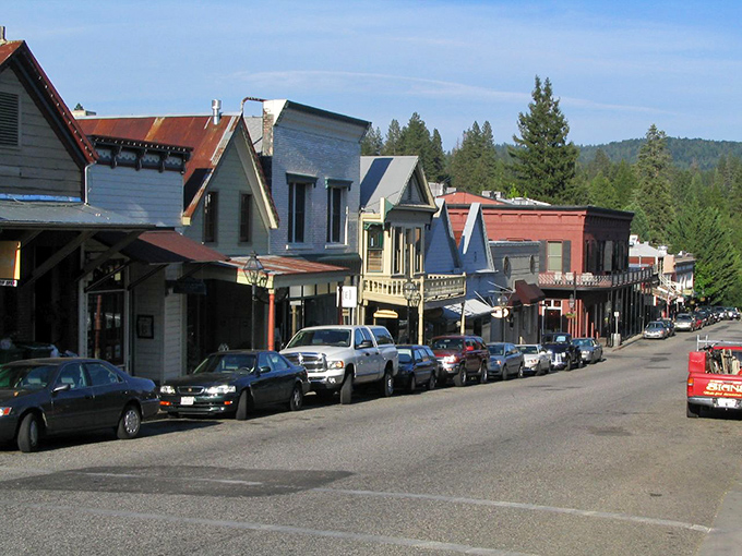Nevada City's historic buildings stand proudly against a backdrop of evergreens. Victorian architecture without the Victorian prices!