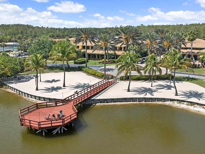 Pelican Preserve's clubhouse welcomes you with that "you've arrived" feeling, minus the "you can't afford this" price tag.