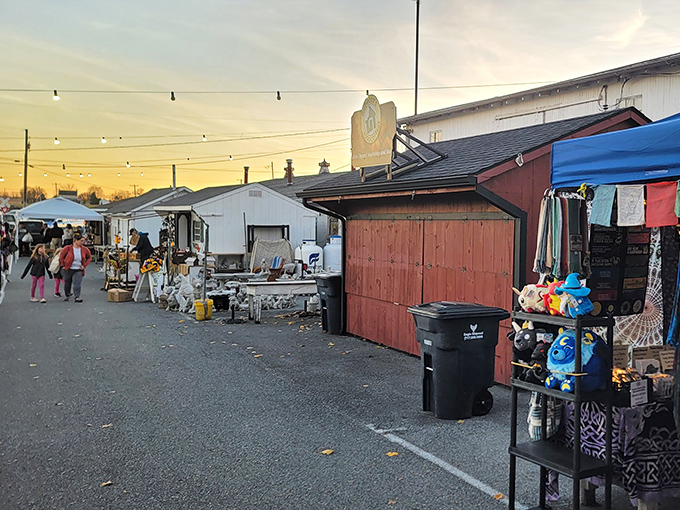 Roots Market's indoor aisles offer a feast for the eyes&mdash;and stomach&mdash;with fresh produce neighboring vintage treasures in perfect harmony.
