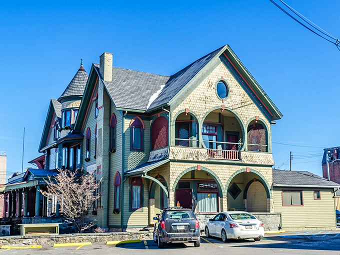 This beautifully preserved Victorian-style building in Sayre stands as a striking reminder of the town&rsquo;s architectural charm and rich history.