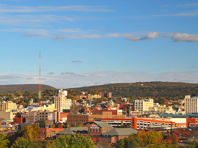 Scranton's skyline reveals a city of brick and history, where The Office jokes never get old!