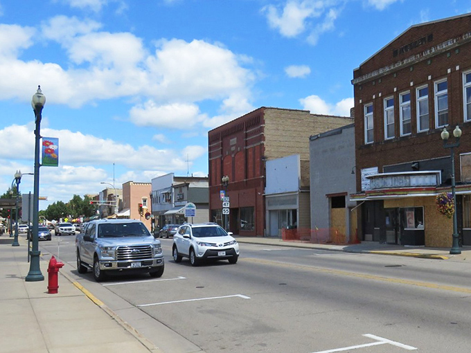 Shawano's business district hums with quiet energy, where local shops still matter more than chain stores ever could.