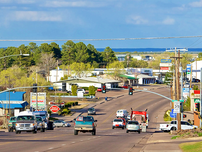 Show Low's wide-open streets and blue skies create the perfect backdrop for a town that values breathing room.