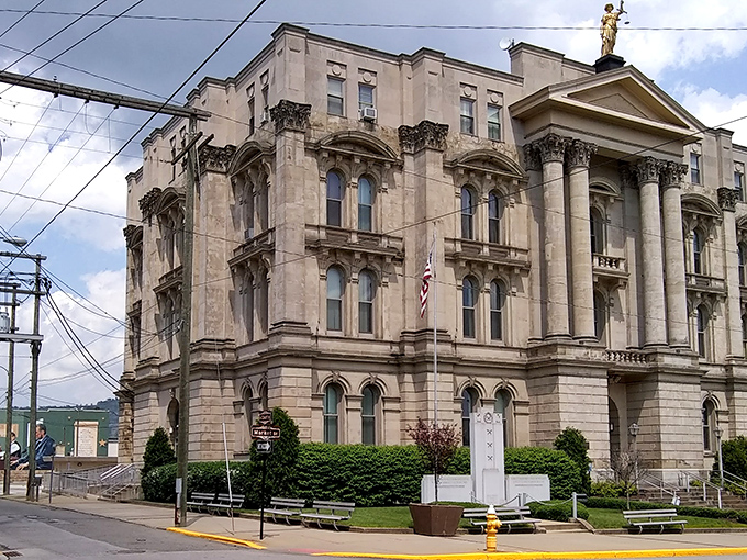 Steubenville's magnificent courthouse stands as a testament to history, in a town where your housing dollar stretches to palatial proportions.