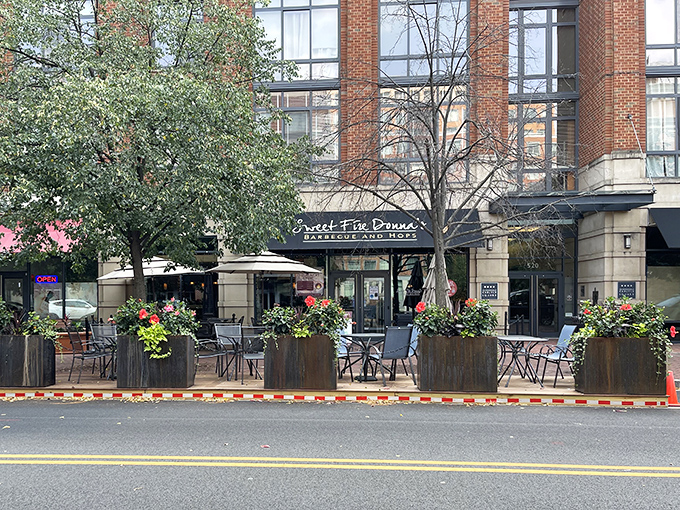 Sweet Fire Donna's brings barbecue to the city without losing its soul. That outdoor seating is calling your name.