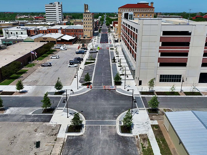 Temple's downtown architecture tells stories of railroad boom days, with buildings that have witnessed generations of Texas life.