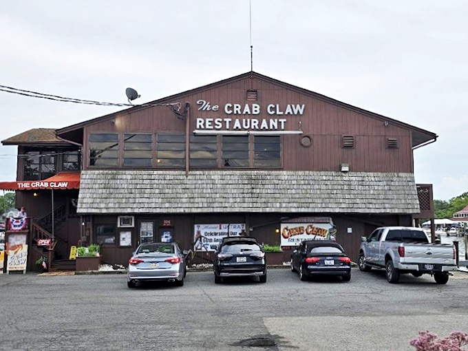 The Crab Claw sits pretty on St. Michaels' waterfront, where boats and appetites dock with equal enthusiasm.
