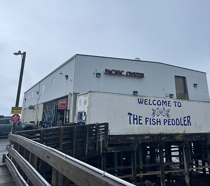 The Fish Peddler wears its working waterfront location like a badge of honor &ndash; no pretense, just seafood.