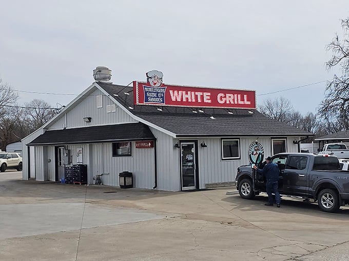The White Grill's unassuming exterior hides burger greatness within. This small-town treasure has been flipping perfect patties since your grandparents' first date.