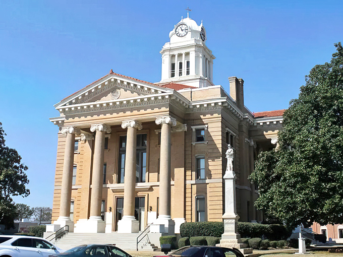 Thomaston's courthouse stands like a wedding cake in the Georgia sun, all columns and grandeur without the big-city price tag.