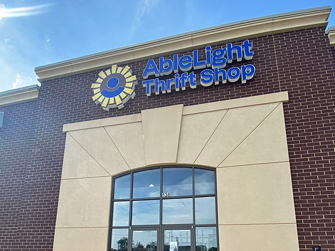 This isn't just any thrift store – AbleLight's thoughtful design hints at the carefully curated treasures waiting inside.
