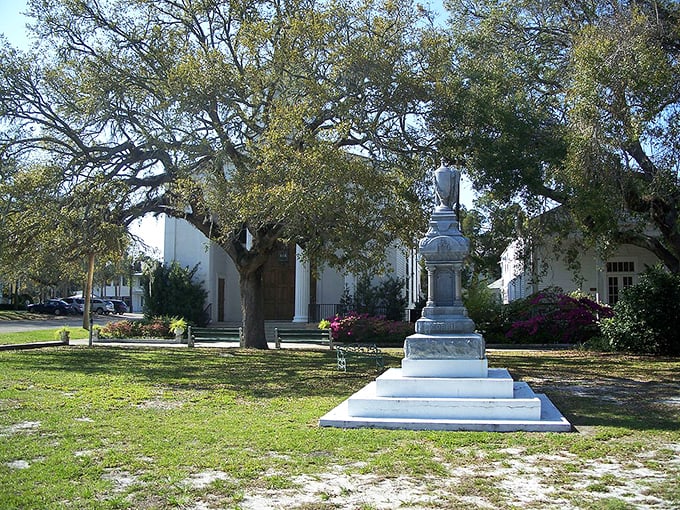 Here's where old Florida's soul lives on - in weathered monuments and tree-shaded squares that remember when life moved slower.