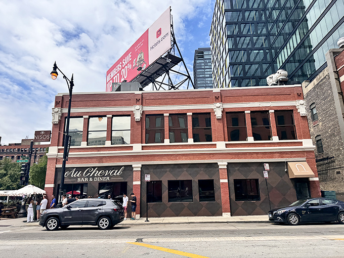 Where downtown sophistication meets primal burger satisfaction &ndash; Au Cheval stands tall among Chicago's skyscrapers.