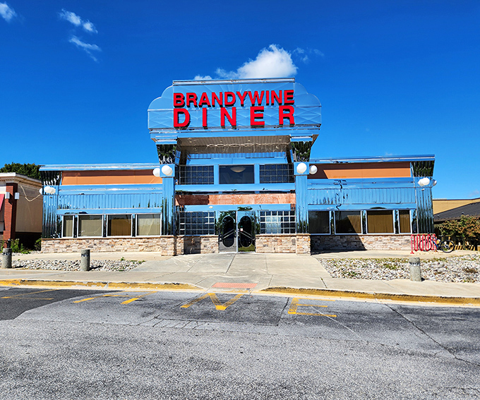 Brandywine Diner: Sunshine and chrome! This classic diner silhouette promises morning meals that make Monday feel like Saturday.