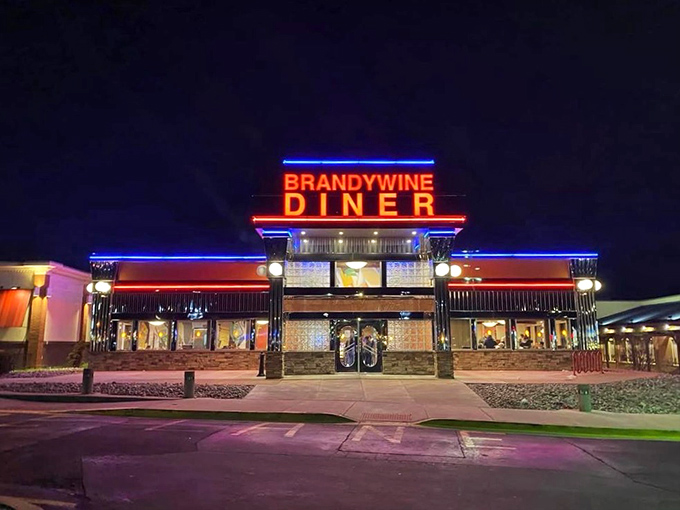 When neon lights up the night, you know serious comfort food awaits inside.