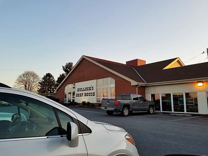 The sunset casts a golden glow on Bullock's Beef House. For generations, this unassuming building has been where Marylanders celebrate life's big moments&mdash;one plate at a time. 