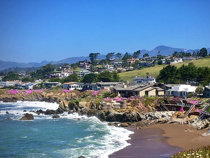 The rugged coastline of Cambria offers dramatic views that no smartphone camera can truly capture.