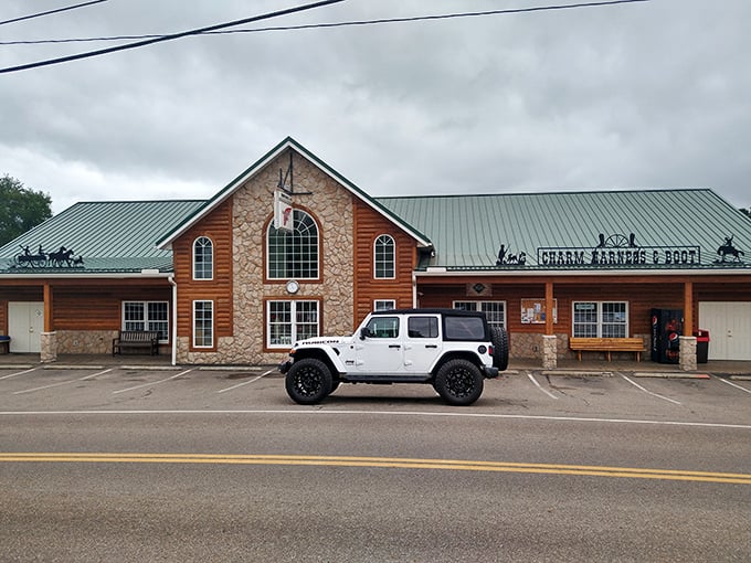 Charm's wooden storefront welcomes visitors with the promise of handcrafted treasures that big box stores could never replicate.