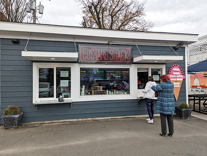 Two generations sharing one custard moment&mdash;some traditions are too delicious not to pass down.