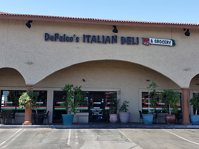 The classic Italian deli facade of DeFalco's hints at the authentic treasures waiting inside. Mamma mia, those sandwiches!
