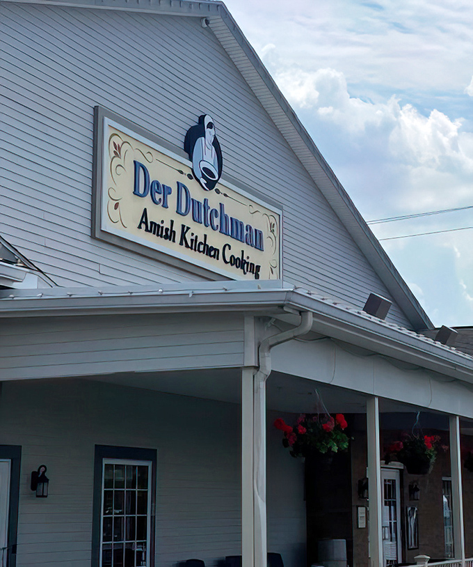 That iconic sign and white facade have welcomed generations of hungry visitors seeking the perfect slice of Amish pie.