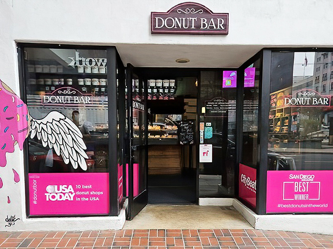 Award-winning donuts deserve a bit of fanfare. Donut Bar's entrance promises Instagram-worthy treats that actually taste as good as they look.