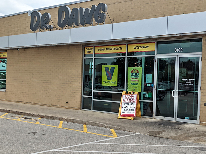 Clean lines and a straightforward mission: Dr. Dawg in Thiensville keeps it simple while serving up serious hot dog satisfaction.