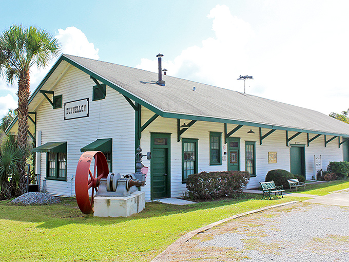 This ain't your average train station. Dunnellon's preserved depot whispers tales of phosphate booms and railway dreams&mdash;no boarding pass required.