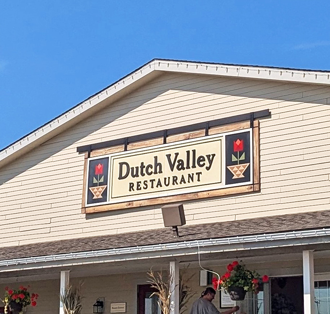 Those hanging flower baskets and welcoming porch say "home cooking" louder than any billboard ever could.