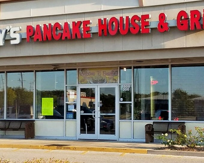 Emmy's Pancake House: That simple storefront hides more breakfast magic than your grandmother's kitchen on Sunday morning.