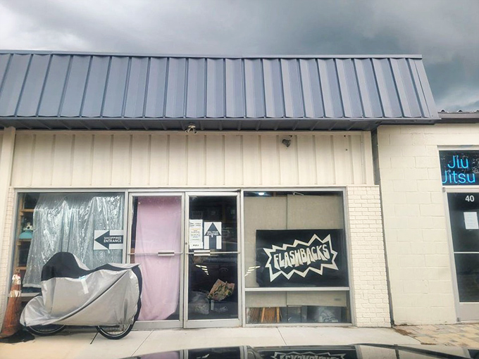 Behind this simple exterior lies a wonderland of vintage clothing. Flashbacks proves you don't need fancy signage when your merchandise speaks volumes.