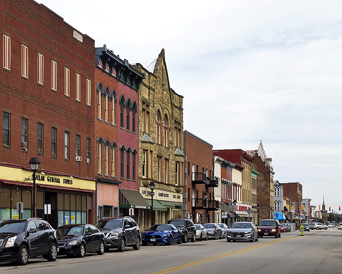 Historic brick buildings stand shoulder to shoulder in downtown Gallipolis, like old friends who've weathered a century of stories together.