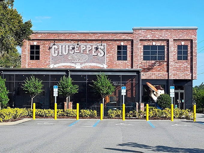 Classic brick architecture houses modern pizza magic that would make Pittsburgh proud.