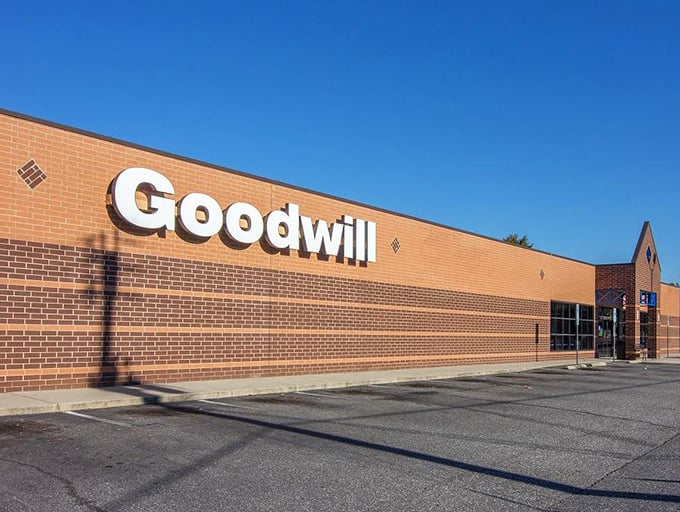 The clean lines of this Goodwill location hint at the organized treasure hunt waiting inside&mdash;no digging through jumbled piles required.
