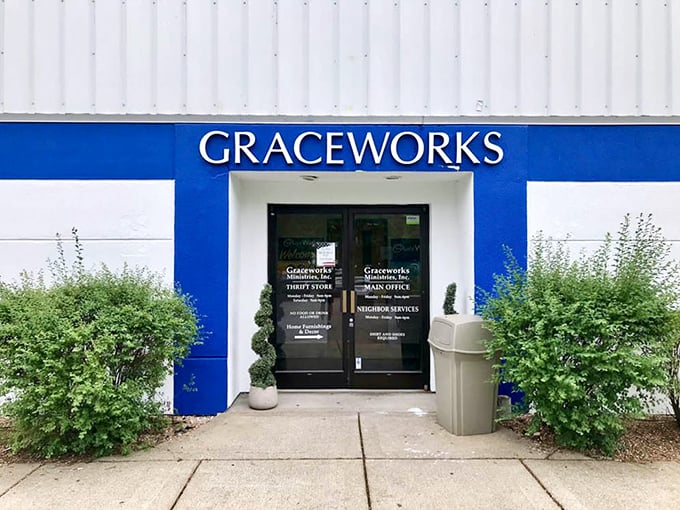 Behind these blue-trimmed doors, Franklin's favorite thrift boutique turns yesterday's items into tomorrow's treasures.