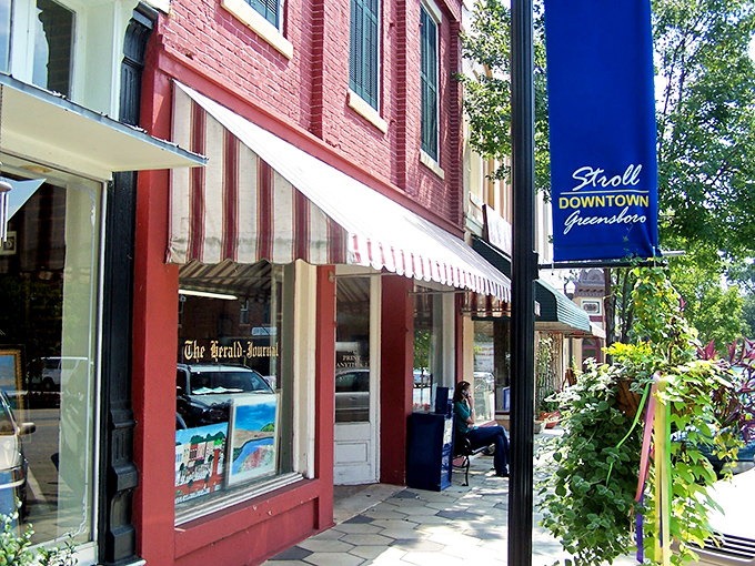 The warm brick buildings of downtown Greensboro have been watching over Main Street since hoop skirts were all the rage.