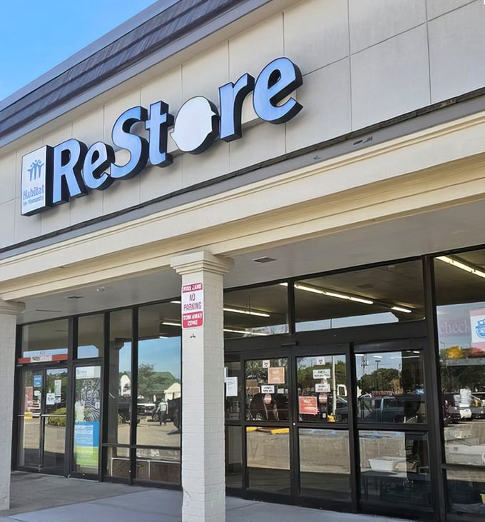 Look at all that potential! The Habitat ReStore in Virginia Beach is bursting with possibilities for your next project.