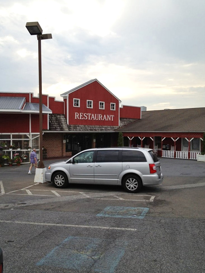 The classic red barn architecture of Hershey Farm Restaurant promises farm-fresh goodness that delivers on country comfort.