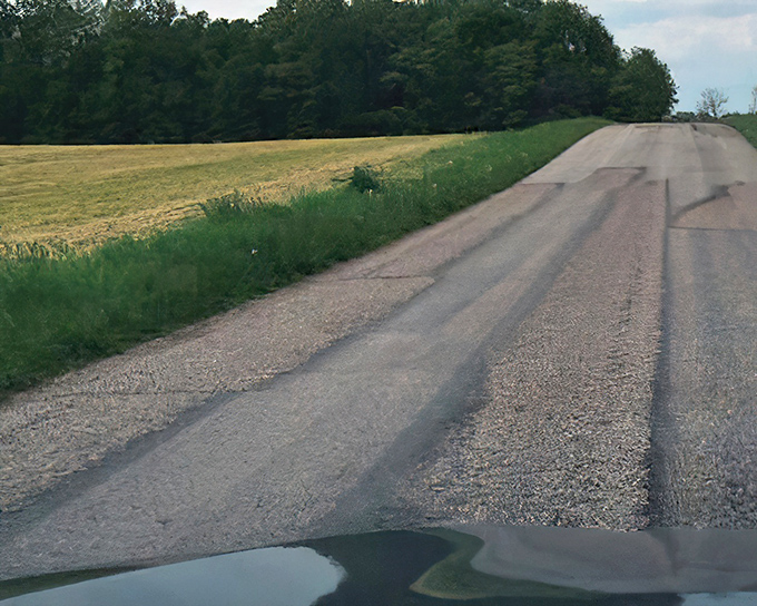 Where farmland meets sky in a perfect Hoosier handshake. These hills have been making Sunday drivers out of hurried folks for generations.