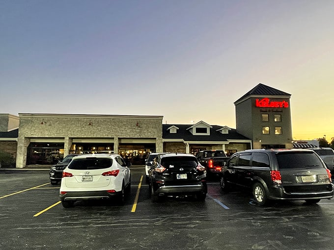 Sunset at Kelsey's transforms this Valparaiso favorite into a golden beacon of hope for empty stomachs everywhere.