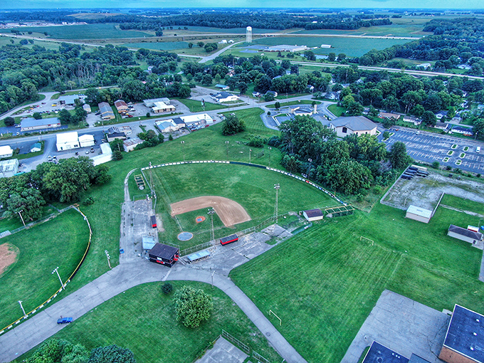 Small-town America thrives in Logansport, where baseball diamonds and community spaces create retirement richness that doesn't drain your savings.