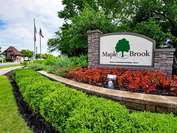 First impressions matter! Maple Brook's entrance garden is maintained with more care than most people give their LinkedIn profiles.