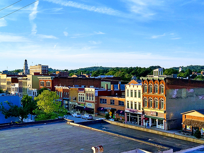 Marietta's colorful historic buildings stand shoulder-to-shoulder like old friends who've weathered life's storms together for centuries.