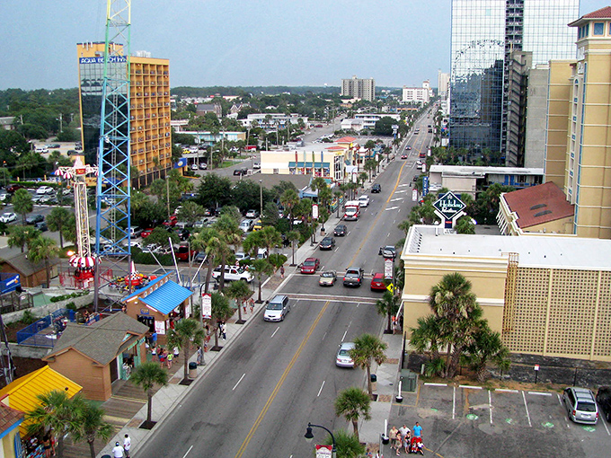 Ocean boulevard stretches endlessly, promising adventure around every colorful corner and palm tree.