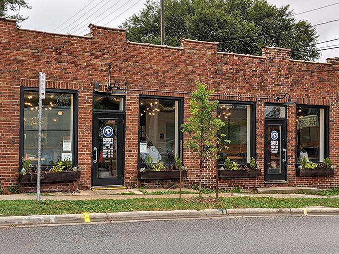 No flashy signs needed when your food speaks volumes. Ogden's simple exterior belies the breakfast magic happening within those brick walls.