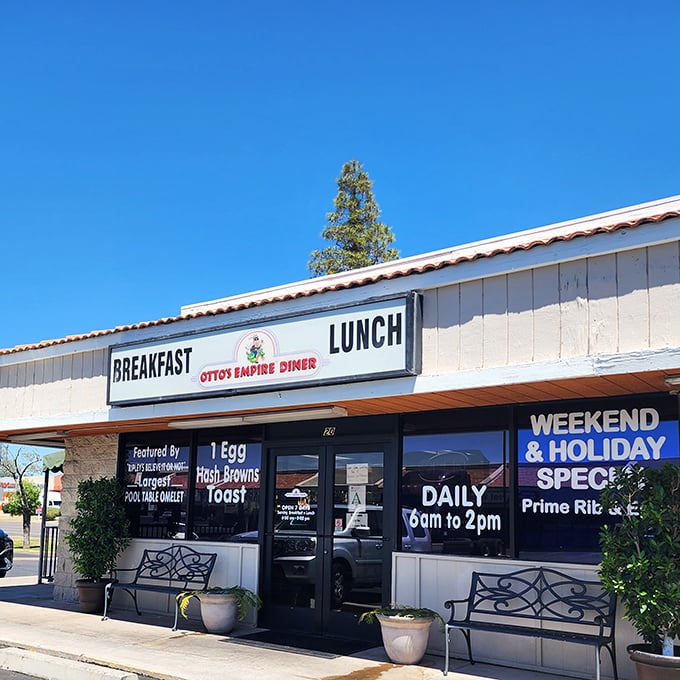 That "BREAKFAST-LUNCH" sign isn't just information &ndash; it's a daily invitation to join the neighborhood's best-kept culinary secret.