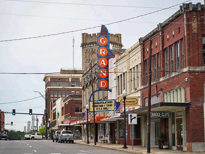 The heart of Paris reveals itself in these colorful storefronts - each brick telling a chapter of Northeast Texas history.