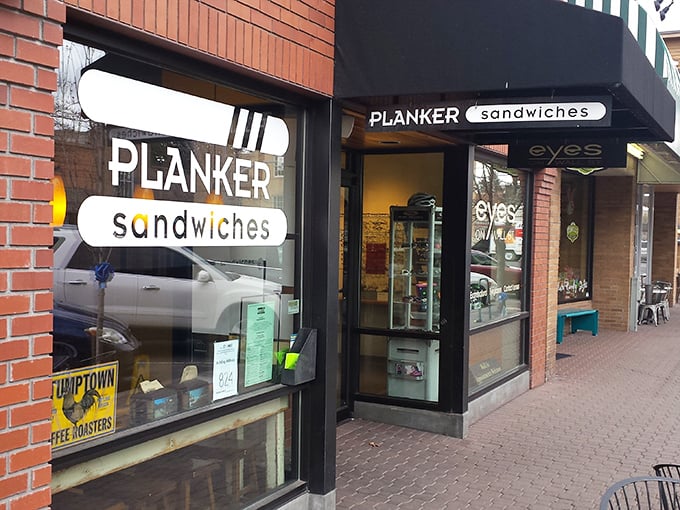 Behind that brick facade and clean signage lies sandwich artistry that would make Michelangelo put down his chisel and pick up lunch.