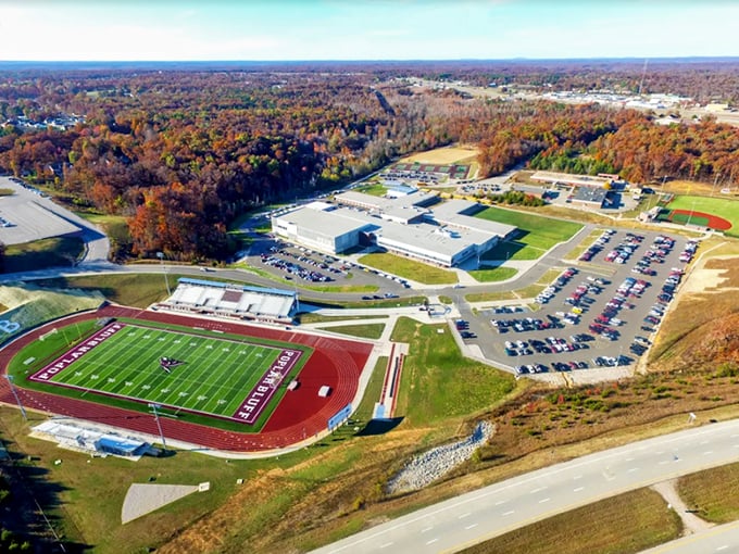 Friday night lights and affordable heights! Poplar Bluff's school campus shines like a beacon for families seeking community and value.